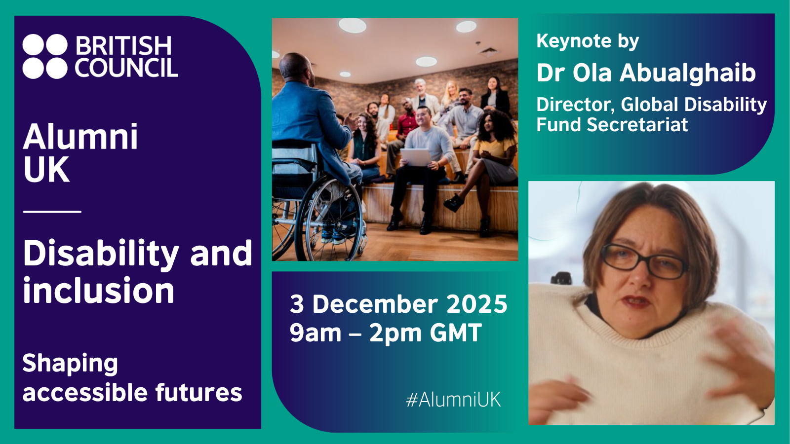 Join our Alumni UK disability inclusion event on 3 December